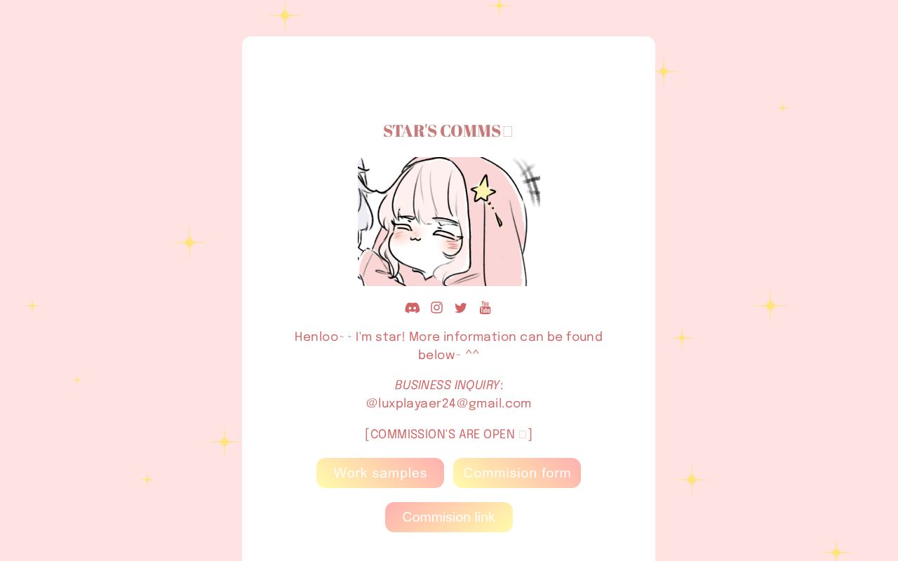 starry's commision carrd